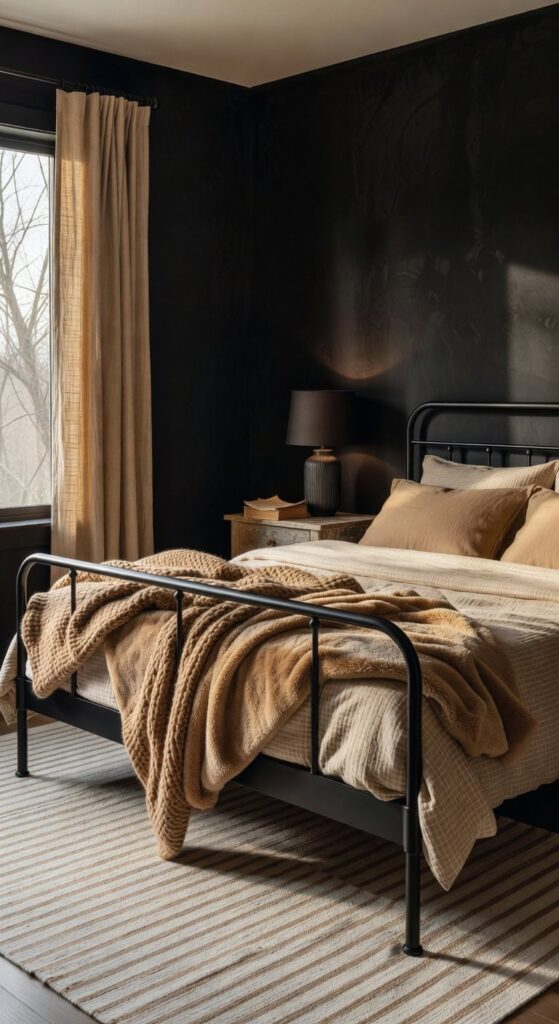 21 Black and Tan Bedroom Ideas That Feel Rich and Inviting