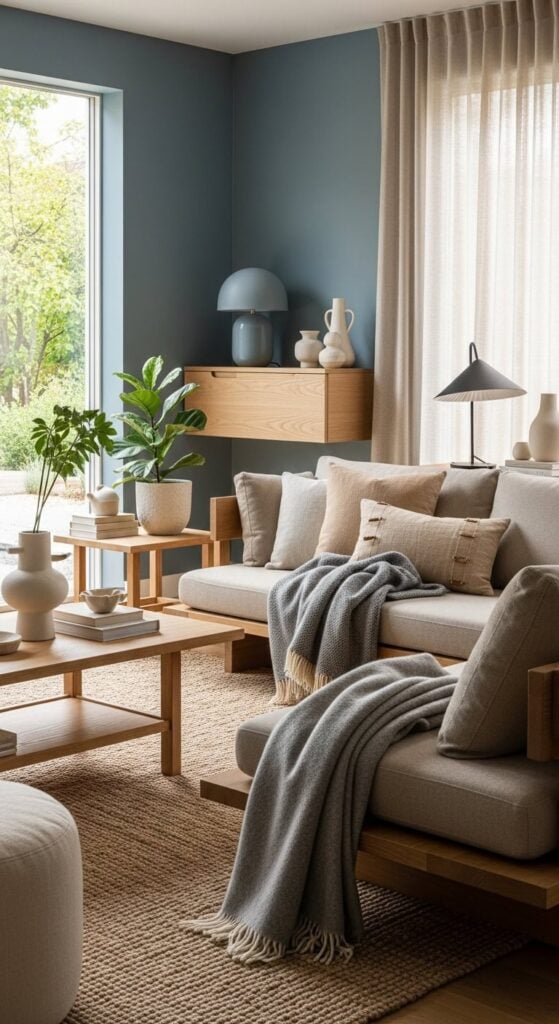 23 Blue and Beige Living Room Ideas That Make This Pairing Work