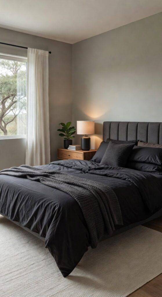 23 Black Sheets Bedroom Ideas That Create Statement Beds