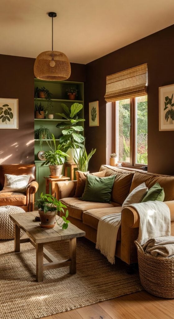 23 Brown Walls Living Room Ideas That Transform Your Space