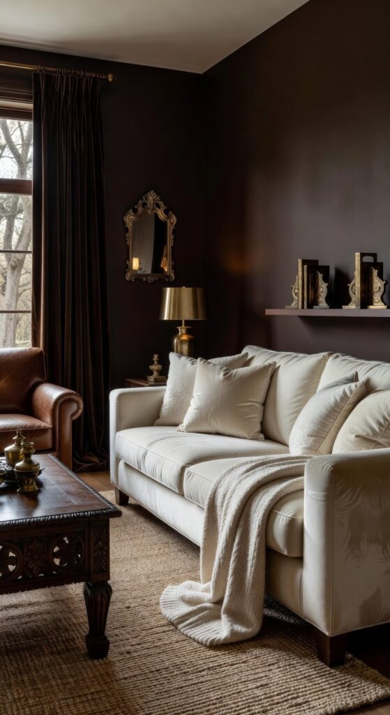 23 Brown Walls Living Room Ideas That Transform Your Space
