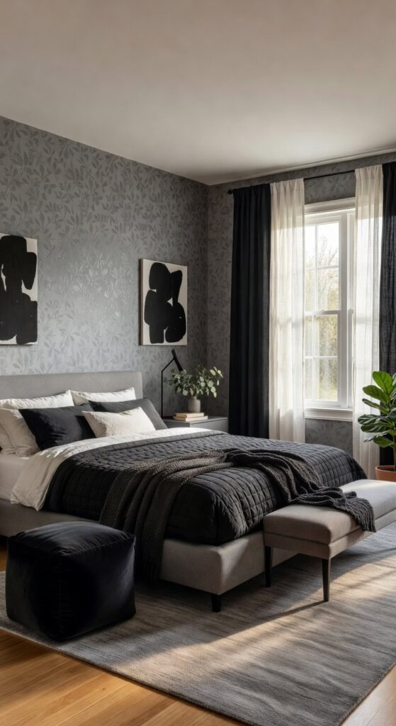 23 Black and Grey Bedroom Ideas for Timeless, Neutral Palettes